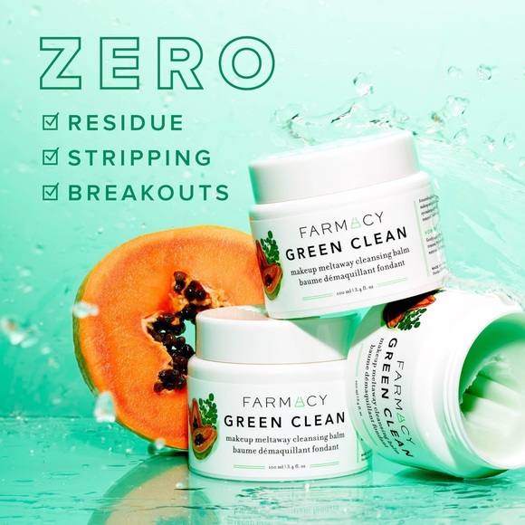 Makeup | Farmacy Natural Makeup Remover Green Clean Makeup Meltaway ...
